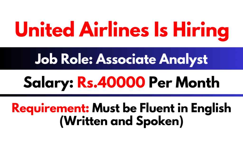 United Airlines Is Hiring | Associate Analyst Job | Urgent Hiring ...