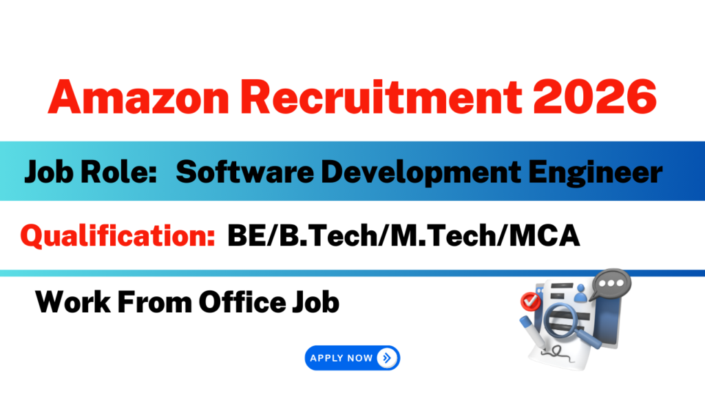 Amazon Recruitment 2026 | Software Development Engineer Job | Latest ...
